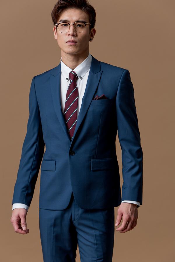 BTBG 素面成套西裝 藍綠色 | 東潮時裝西服EASTREAM