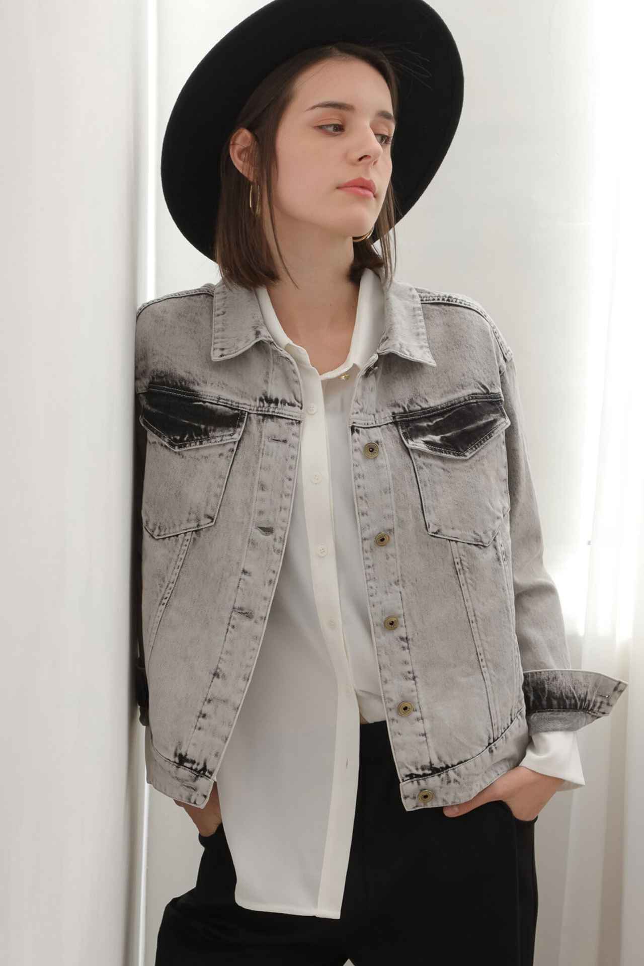 率性水洗牛仔外套 | JZNANA時尚購物集合