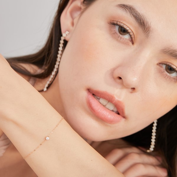 EPOCH | 訂製 | 永恆單鑽手鍊 | LZL Jewelry 輕珠寶飾品